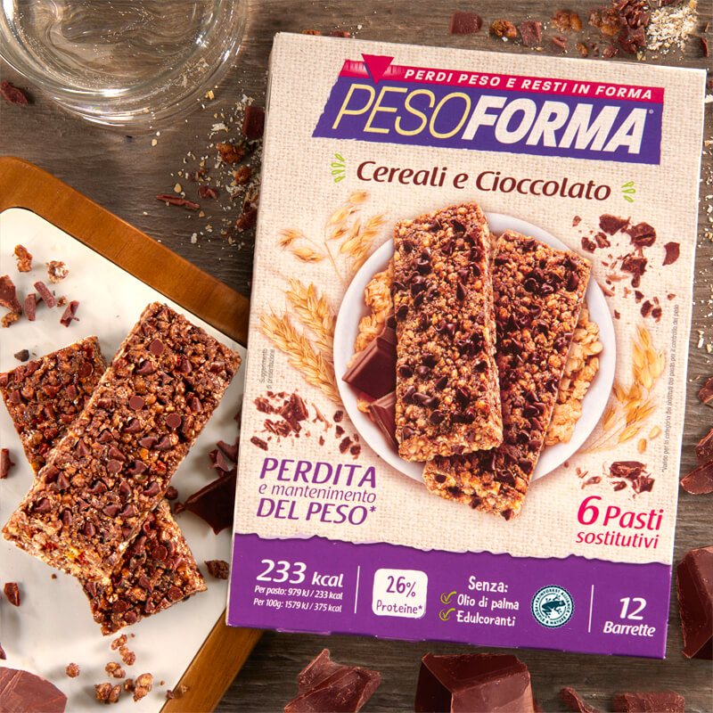 Barrette ai Cereali e Cioccolato | Pesoforma Barrette ai Cereali e Cioccolato | Pesoforma